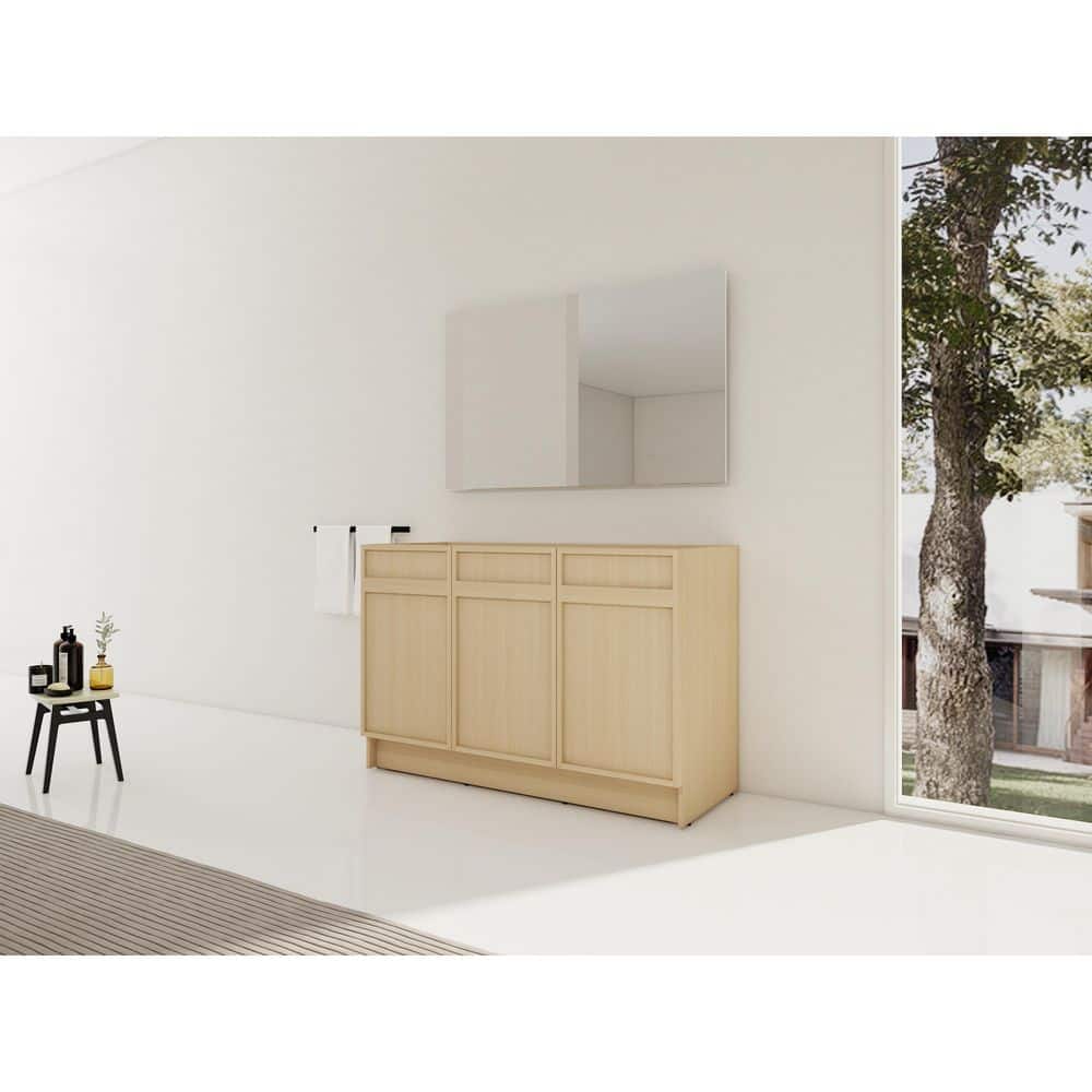 Noble House Tempest Modern 46.88 in. Freestanding Bath Vanity Cabinet ...
