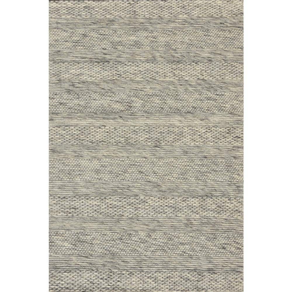 Dynamic Rugs Grove 8 ft. X 10 ft. Light Grey Striped Indoor Area Rug ...