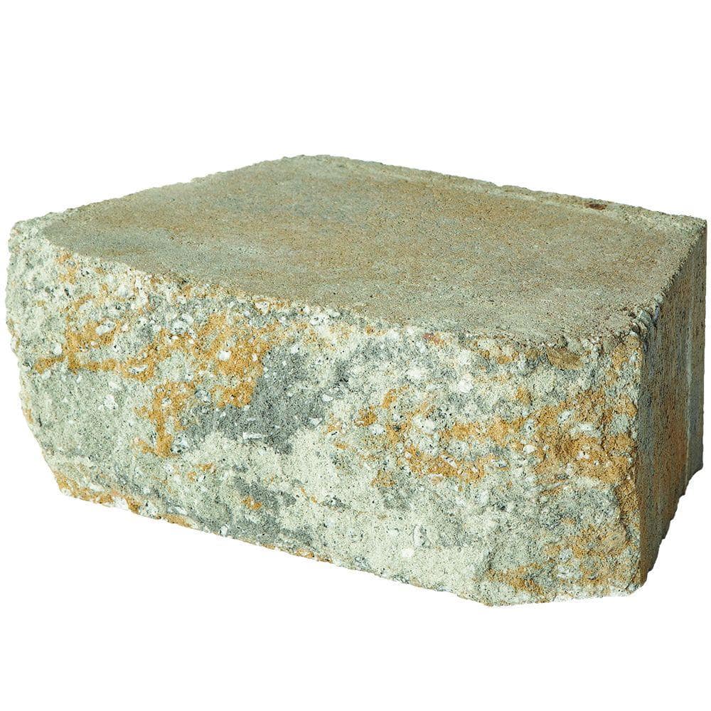 Pavestone 4 in. x 11.75 in. x 6.75 in. Yukon Concrete Retaining Wall ...