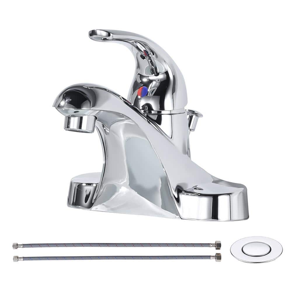 AVITAS Modern 4 in. Centerset Low Arc Single Handle Bathroom Faucet ...