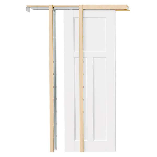TENONER 64 in x 80 in Pre-Assembled T-Shaped, 3-Panel, Composite, MDF ...