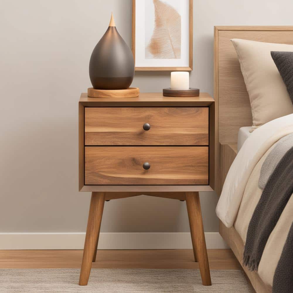 EDGEMOD Dorsey Nightstand HD-510-LTBR - The Home Depot