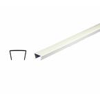 Alexandria Moulding 3/8 in. x 3/4 in. x 96 in. PVC Shelf Edging ...