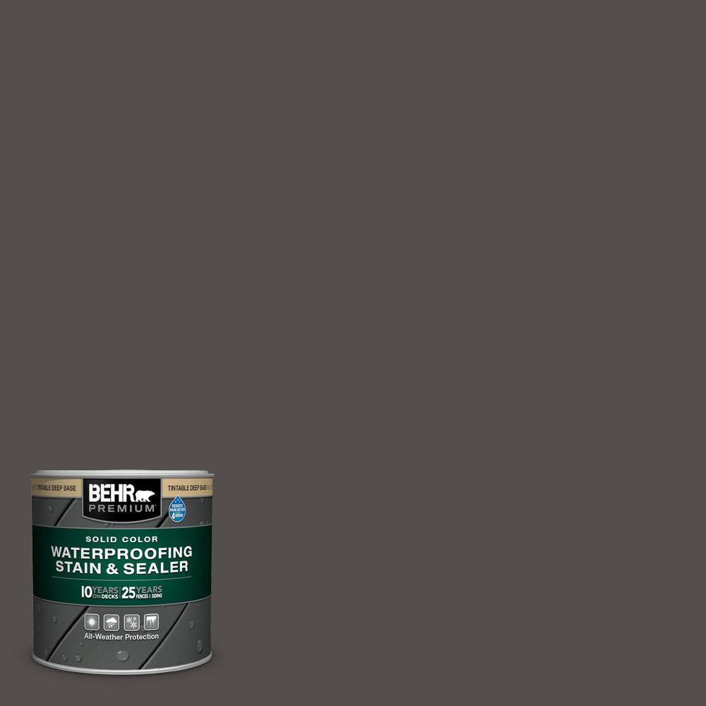 BEHR PREMIUM 8 oz. #PPU24-02 Berry Brown Solid Color Waterproofing ...