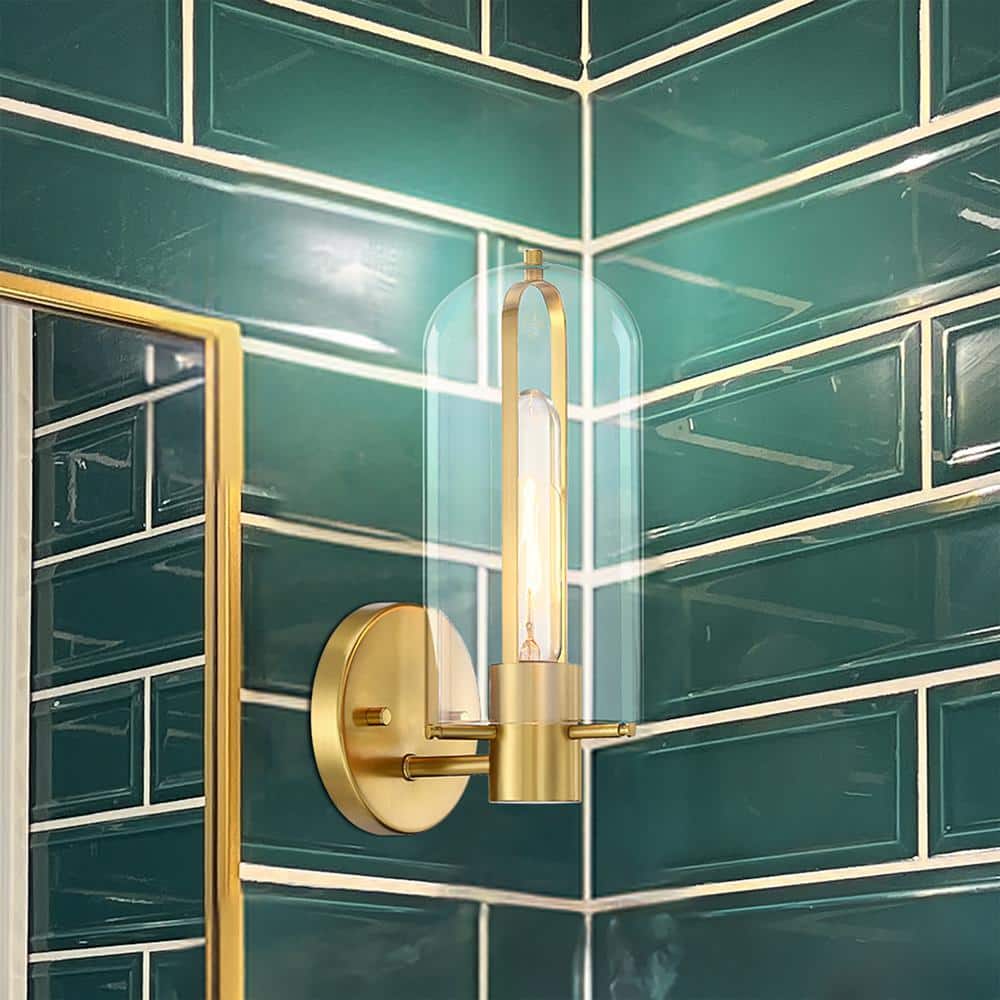 Designers Fountain Skylar 5.25 in. 1-Light Brushed Gold Transitional ...