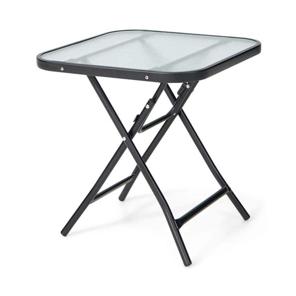 Movisa 18 in. Square Patio Bistro Table with Rustproof Frame Y-MVDOICY ...