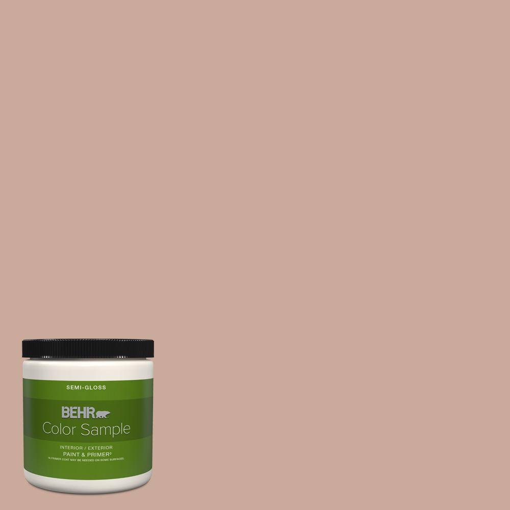 BEHR PREMIUM PLUS 8 oz. #ICC-97 Powdered Allspice Semi-Gloss Interior ...
