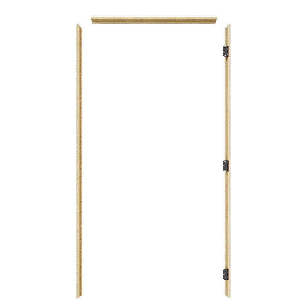 ARK DESIGN 36 in. x 80 in. Unfinished Pine Wood Knock Down Door Frame 3 ...