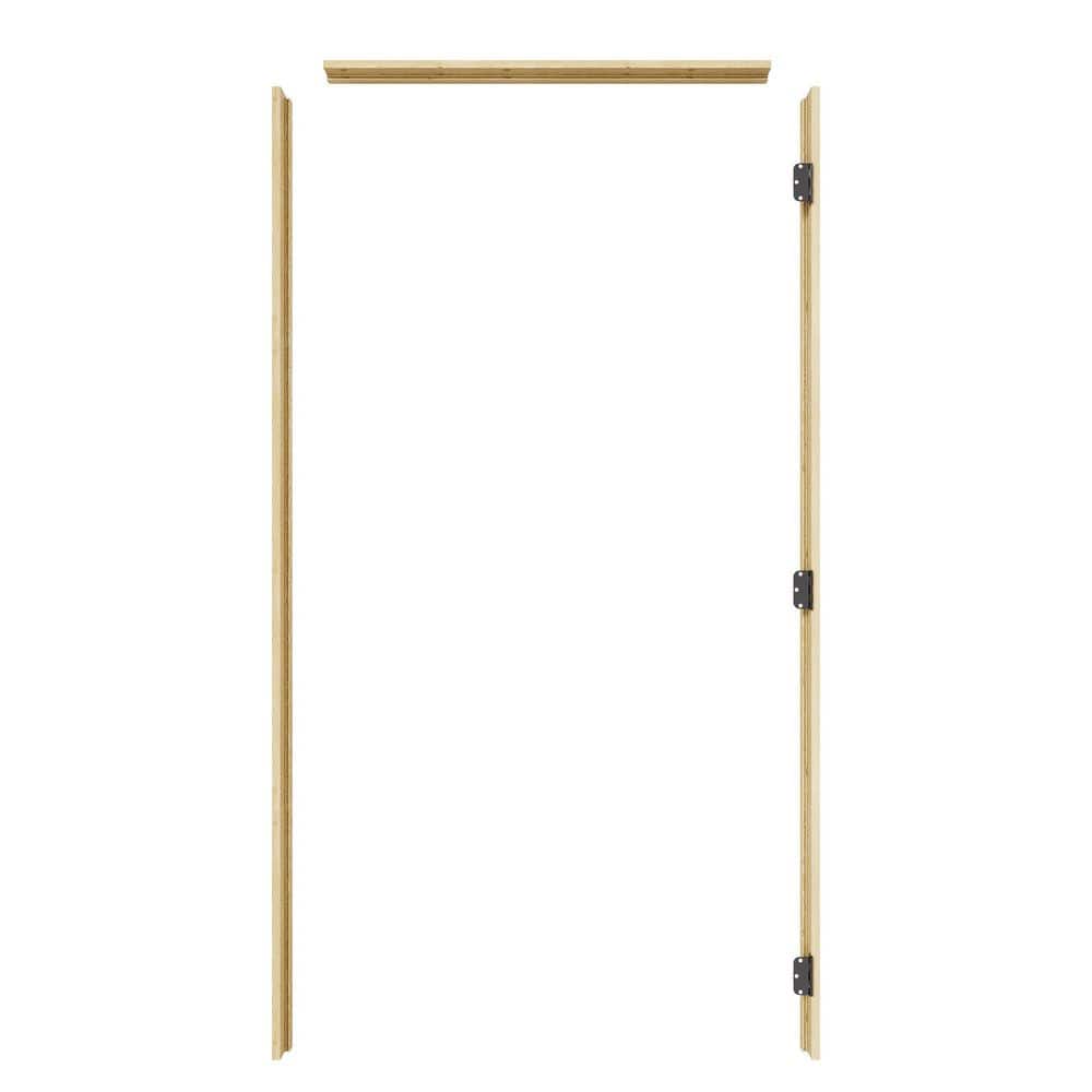 ARK DESIGN 36 in. x 80 in. Unfinished Pine Wood Knock Down Door Frame 3 ...