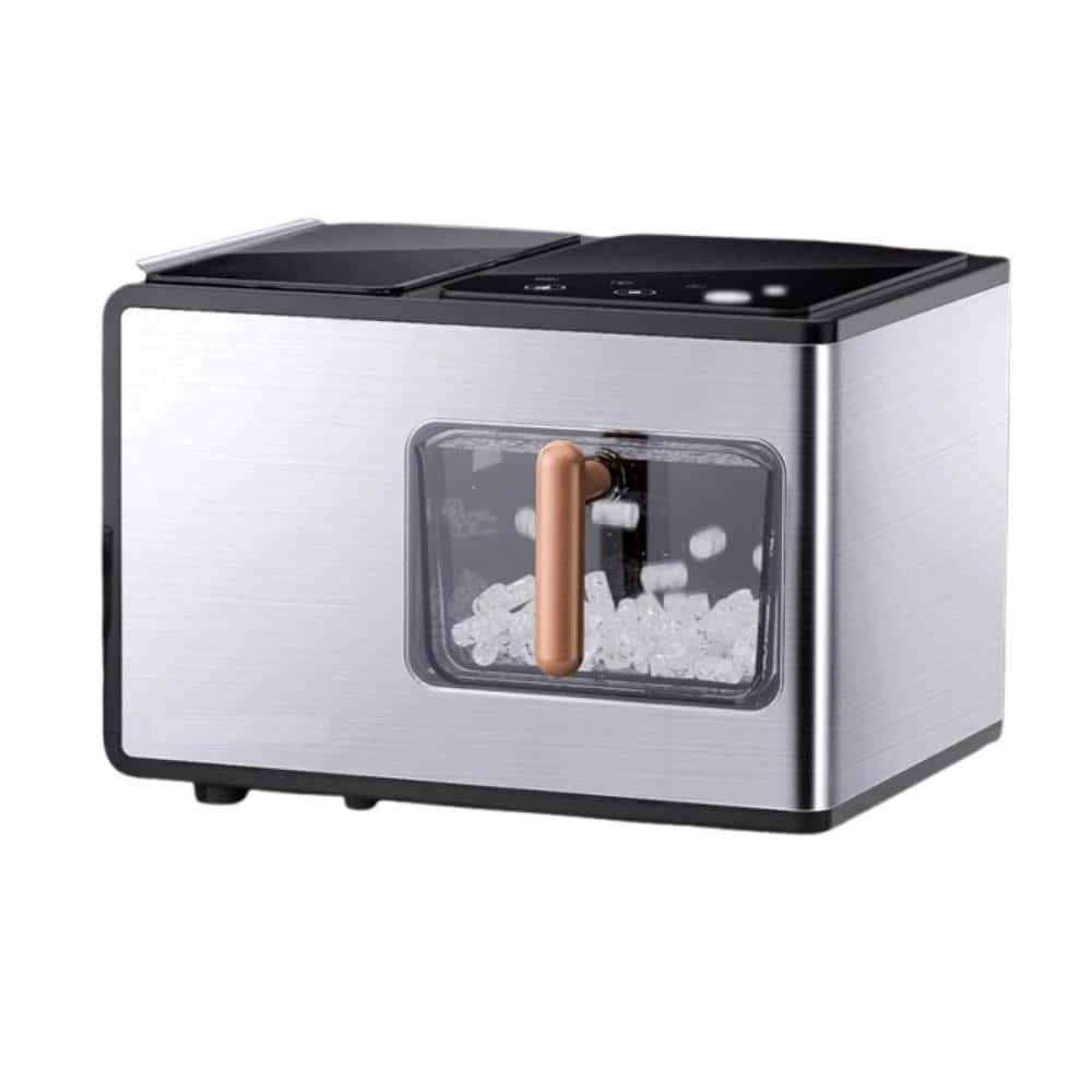 Adrinfly 13.7 in. 40 lb. Pebble Ice Maker with Soft Chewable Ice ...