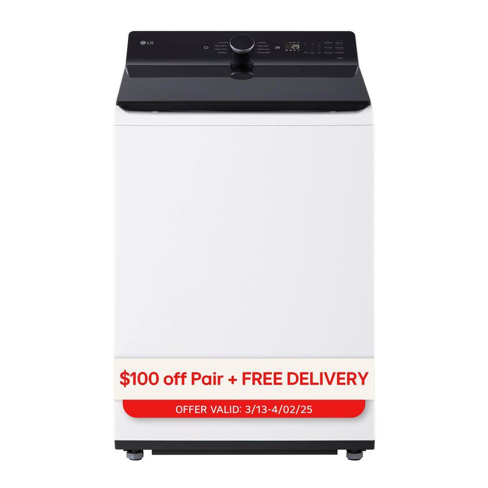 Reviews for LG 5.5 cu. ft. SMART Top Load Washer in Alpine White with ...