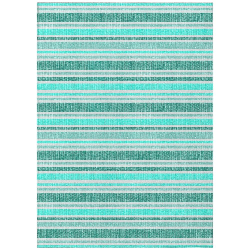 Addison Rugs Chantille ACN531 Turquoise 5 ft. x 7 ft. 6 in. Machine ...
