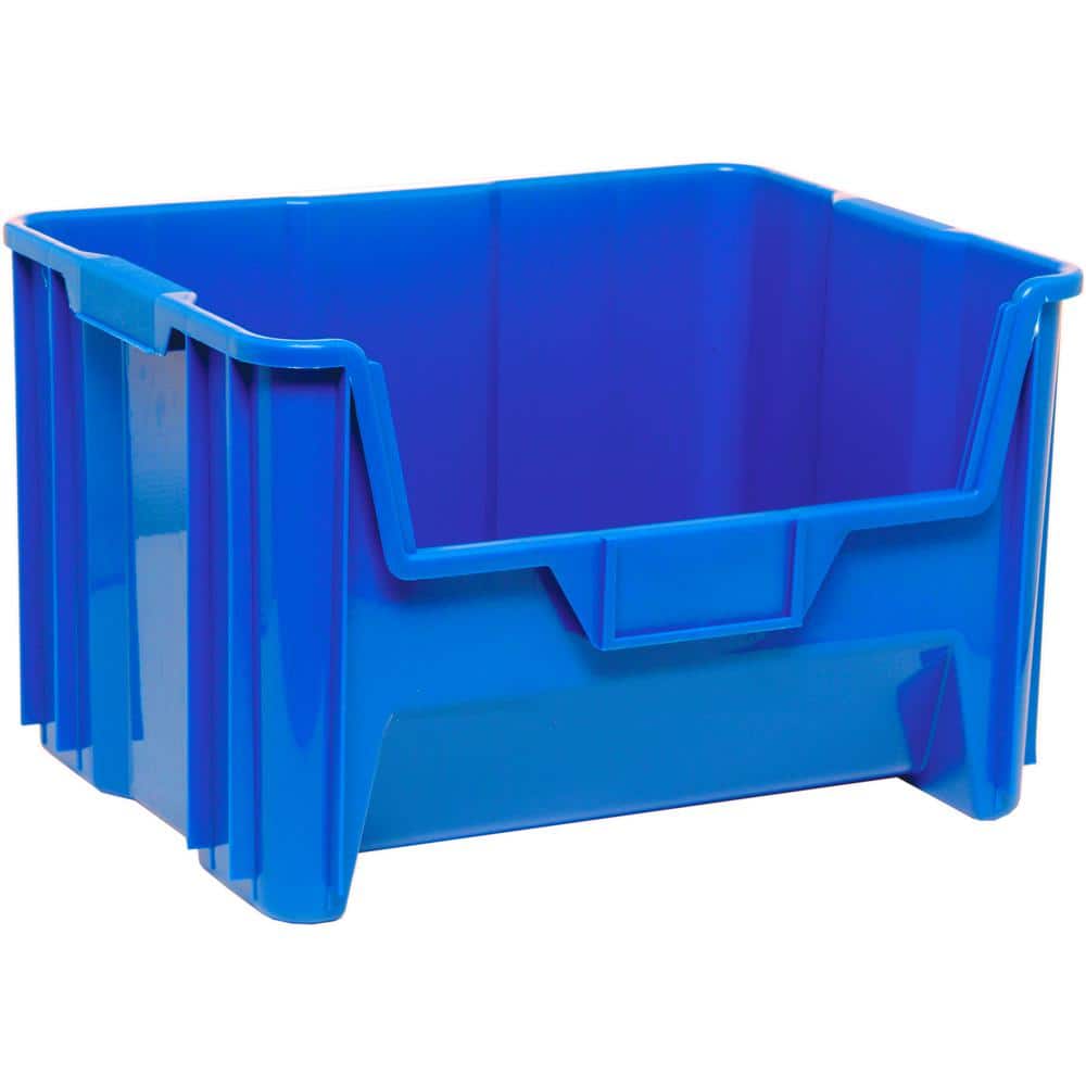 QUANTUM STORAGE SYSTEMS Giant Stack 41.66 qt. Container in Blue(3-Pack ...