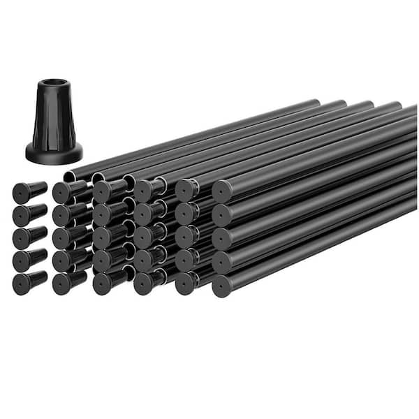 Afoxsos 36 Round Hollow Aluminum Deck Balusters with Screws and ...