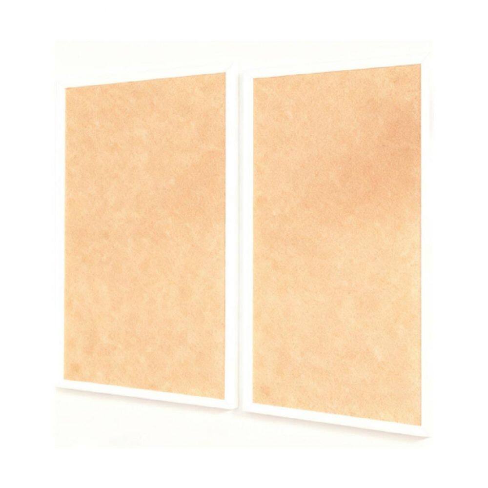 2 Pack 17 in. x 23 in. Beige Wood Framed Memo Board HDD3V24P41 - The ...