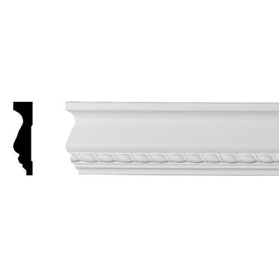 Ekena Millwork 1/2 in. x 1-3/8 in. x 94-1/2 in. Polyurethane Linus ...
