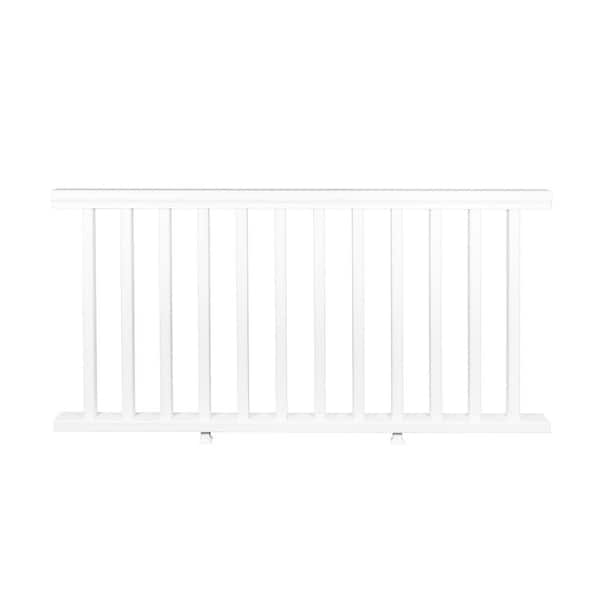 CREATIVE SURFACES 36 in. x 72 in. White Vinyl Railing NB116 - The Home ...