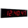 Ivation 36 in. Large Digital Wall Clock, LED Digital Clock with Remote ...