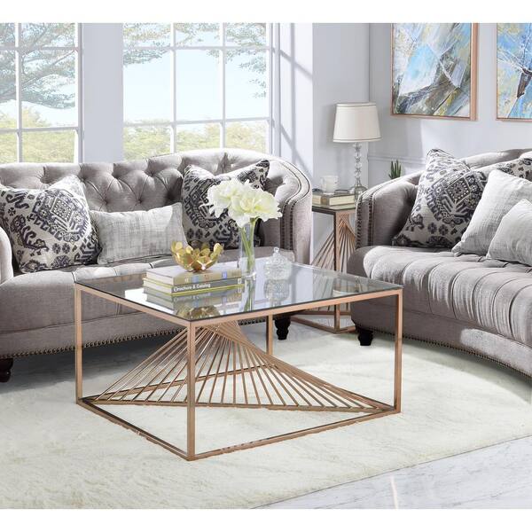 Grey and copper coffee table store