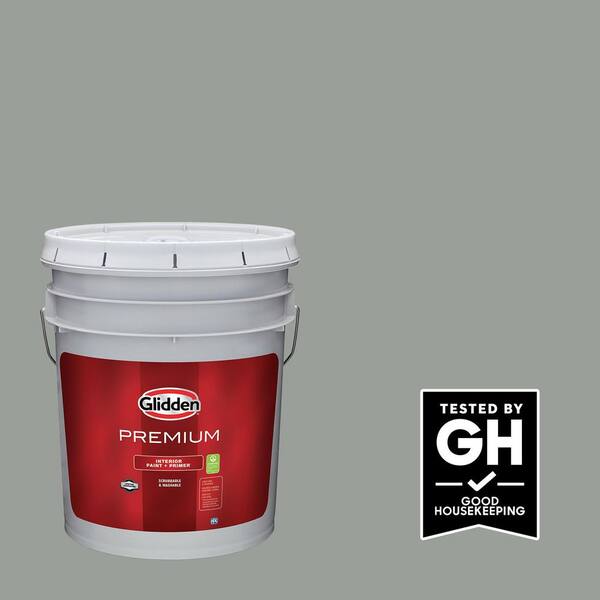 Glidden Premium 5 gal. PPG0994-5 Steel Curtain Eggshell Interior Latex ...