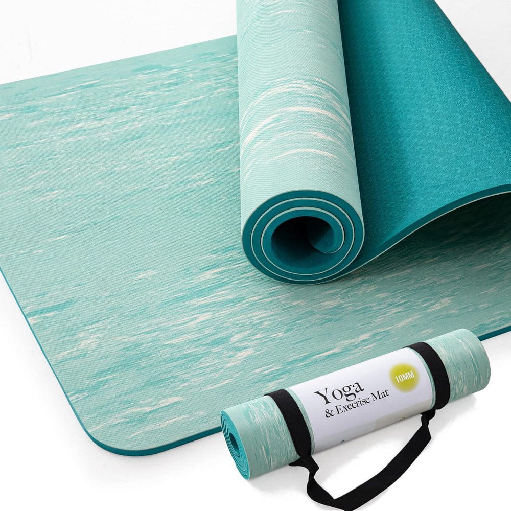 Tiffany Blue 24 in. W x 72 in. L x 0.39 in. T Natural Rubber Gym ...