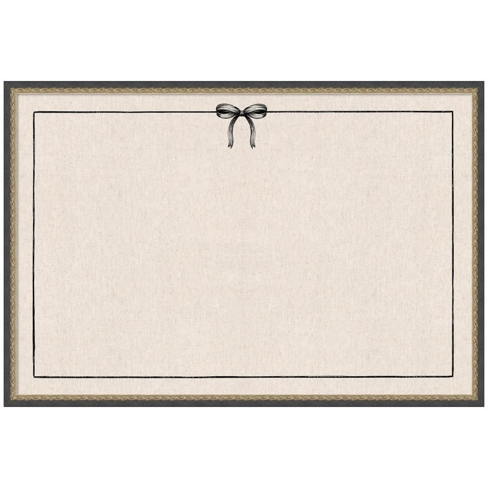 Kate and Laurel Matinee 25 in. x 37 in. Bronze Wood Framed Memo Board ...