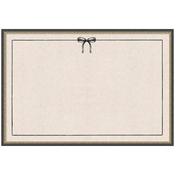 Kate and Laurel Matinee 25 in. x 37 in. Bronze Wood Framed Memo Board ...