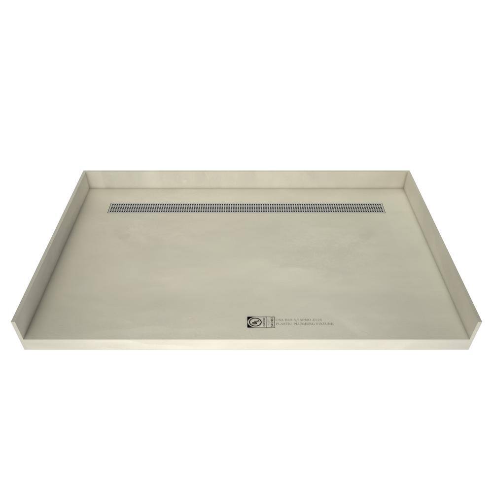 Tile Redi Redi Trench 32 in. x 60 in. Barrier Free Shower Base with ...