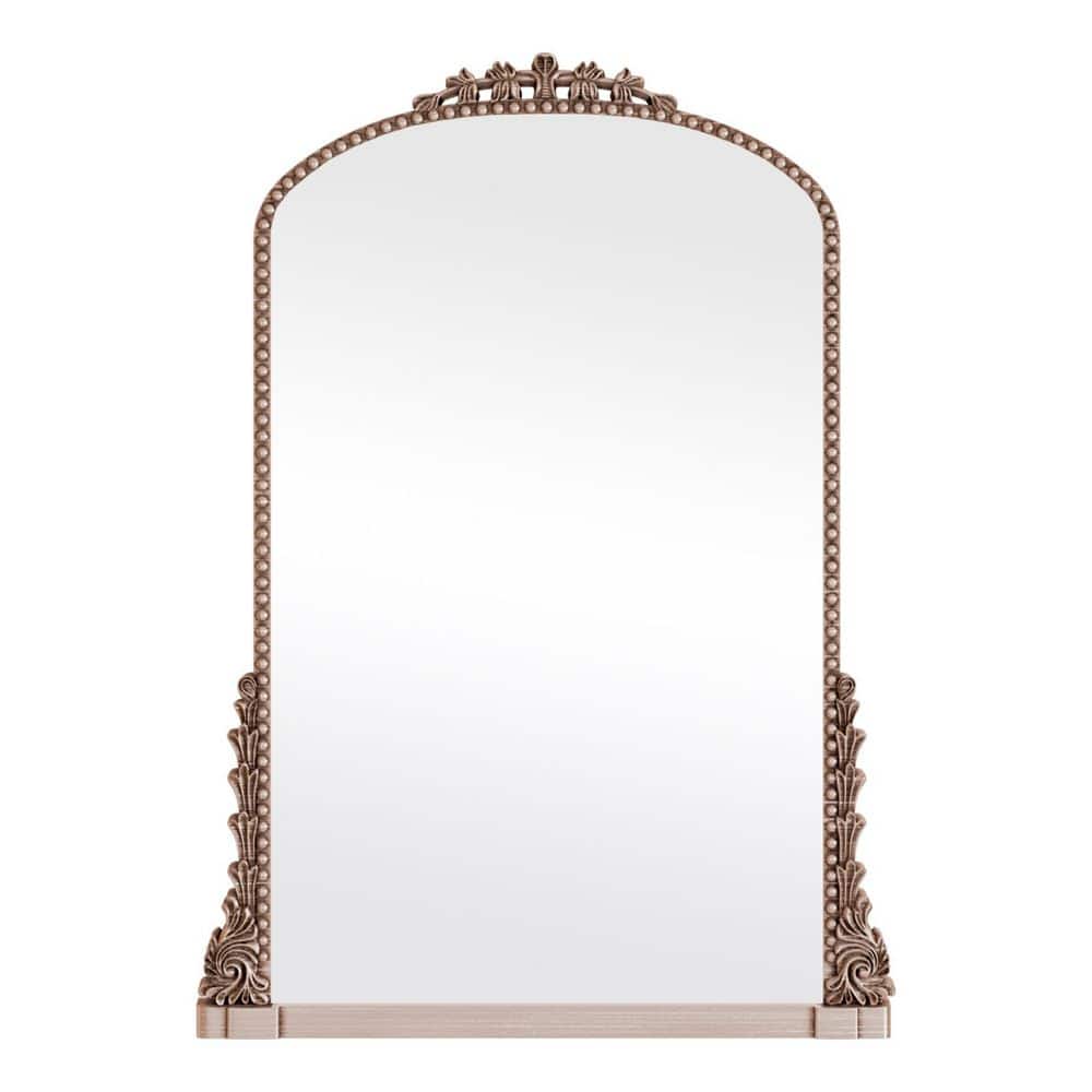 GLSLAND 28 in. W x 40 in. H Arched Decorative Antique Silver ...
