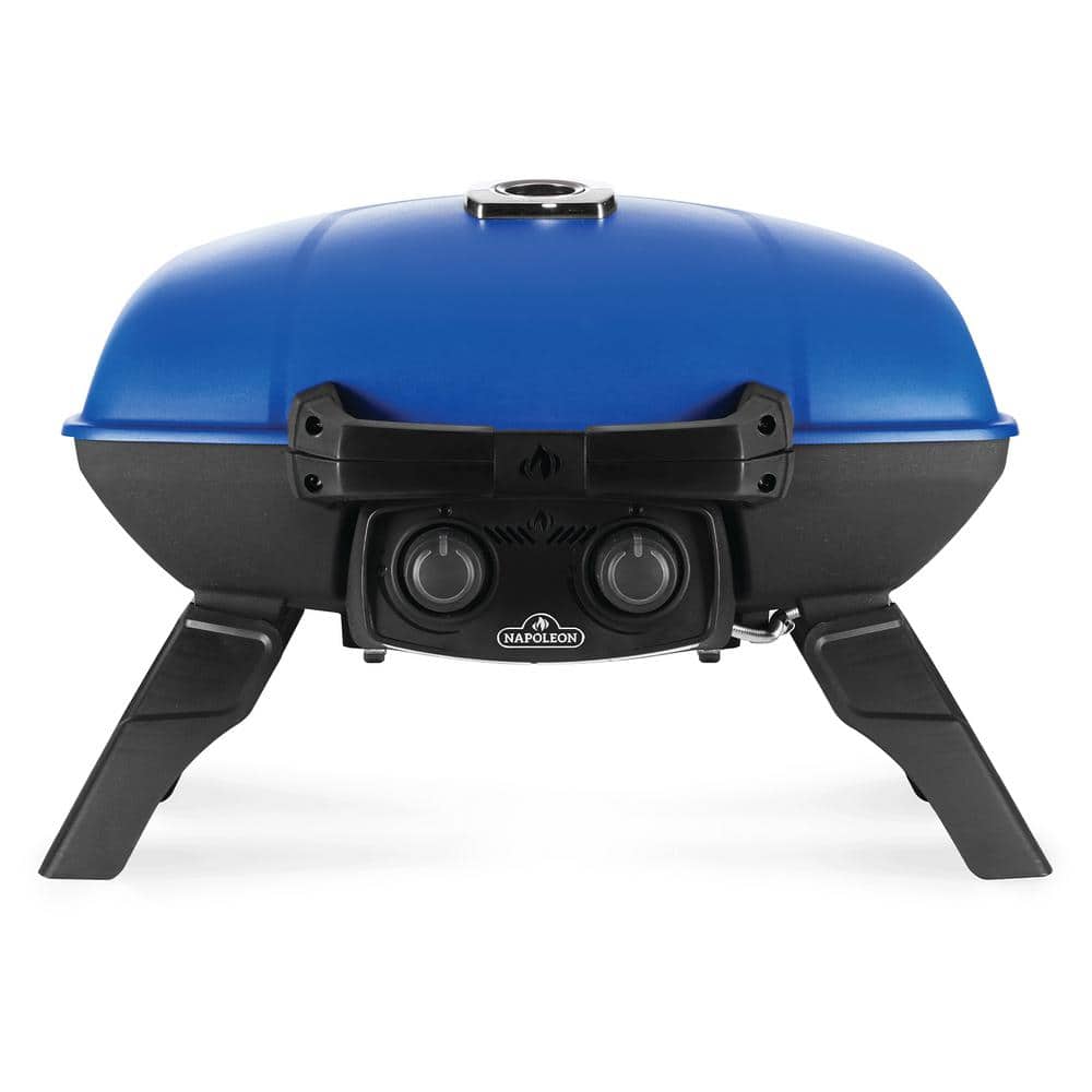 TravelQ 285 Portable Propane Gas Grill in Blue TQ285-BL-1 - The Home Depot