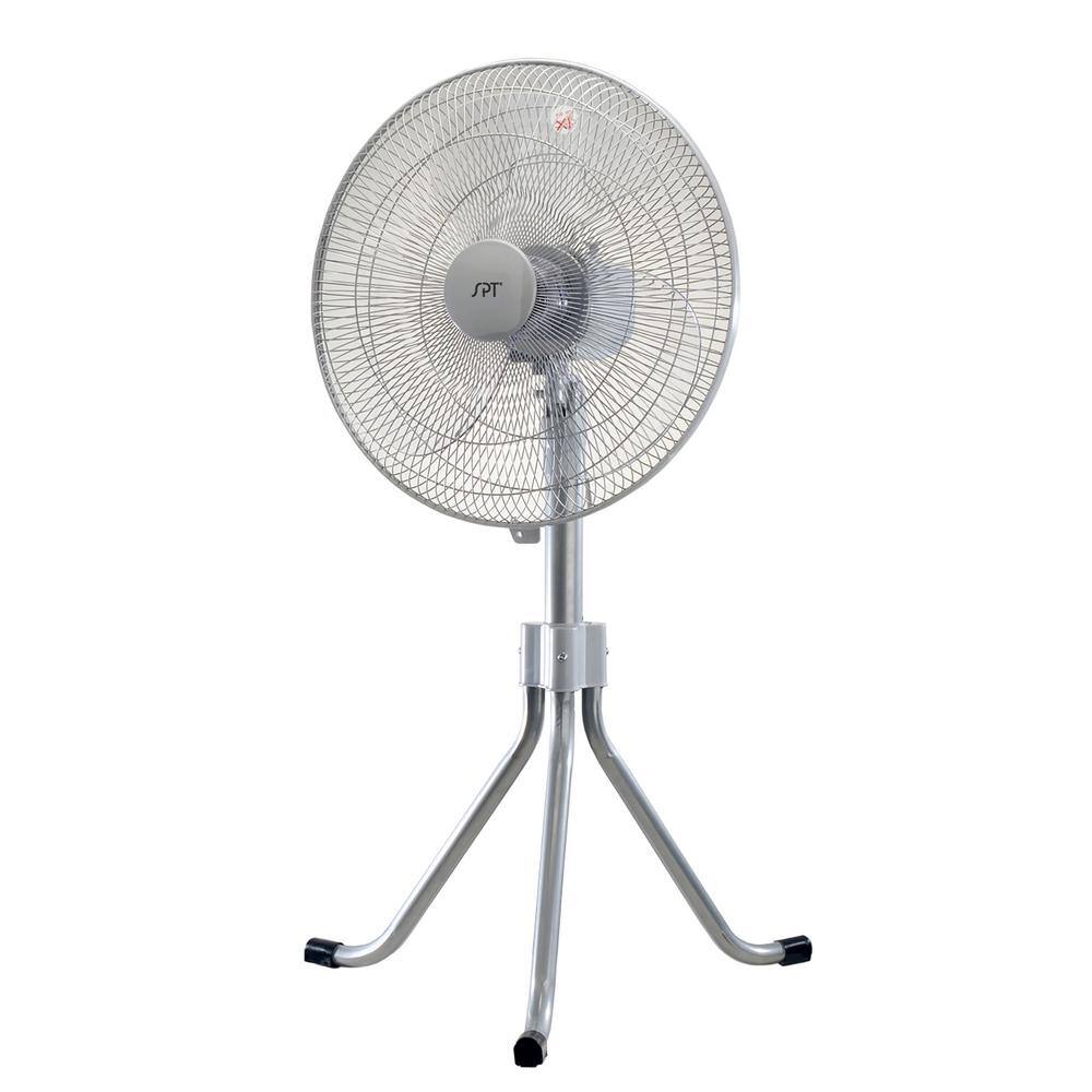 SPT Adjustable-Height 36 in. Oscillating Pedestal Fan with Heavy Duty ...
