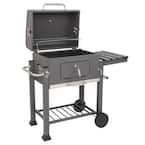 Masterbuilt Portable Charcoal Grill and Smoker in Black with Cart and ...