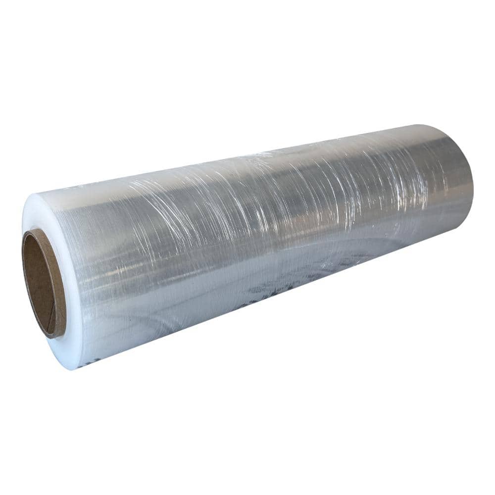 WRIGHTMASTER 18 in. W x 1500 ft. L 80 Gauge Pallet Wrap Stretch Wrap ...