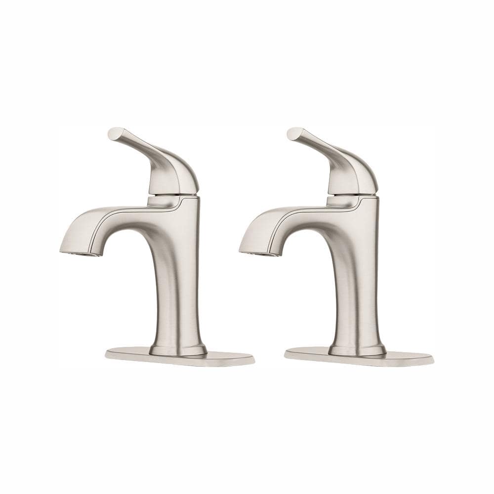Pfister Ladera Single Handle Single Hole Bathroom Faucet with Deckplate ...