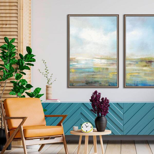 Paragon Horizon by Bell 1 Piece Framed Giclee Abstract Art Print 57 in ...