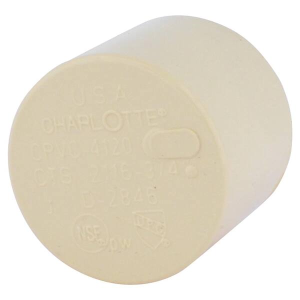 3/4 CTS CPVC Cap CTS021160800HD - The Home Depot