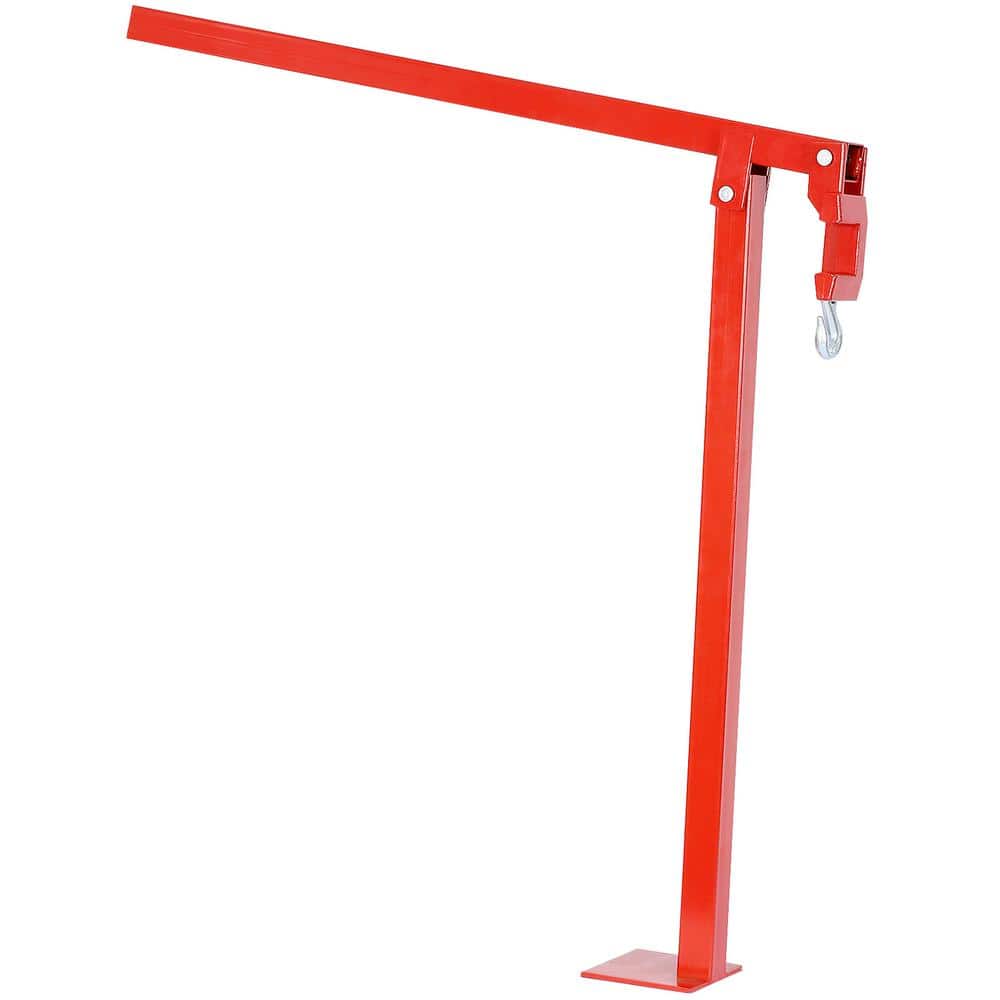 Tidoin 6 in. Red T Composite Post Puller Fence Post Puller for Round ...