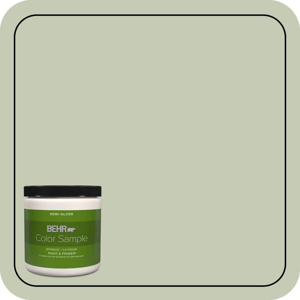 BEHR PREMIUM PLUS 8 oz. #420E-3 Spring Hill Semi-Gloss Interior ...