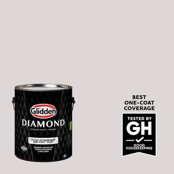 Glidden Diamond 1 gal. PPG1004-1 Go To Gray Ultra-Flat Interior Paint ...