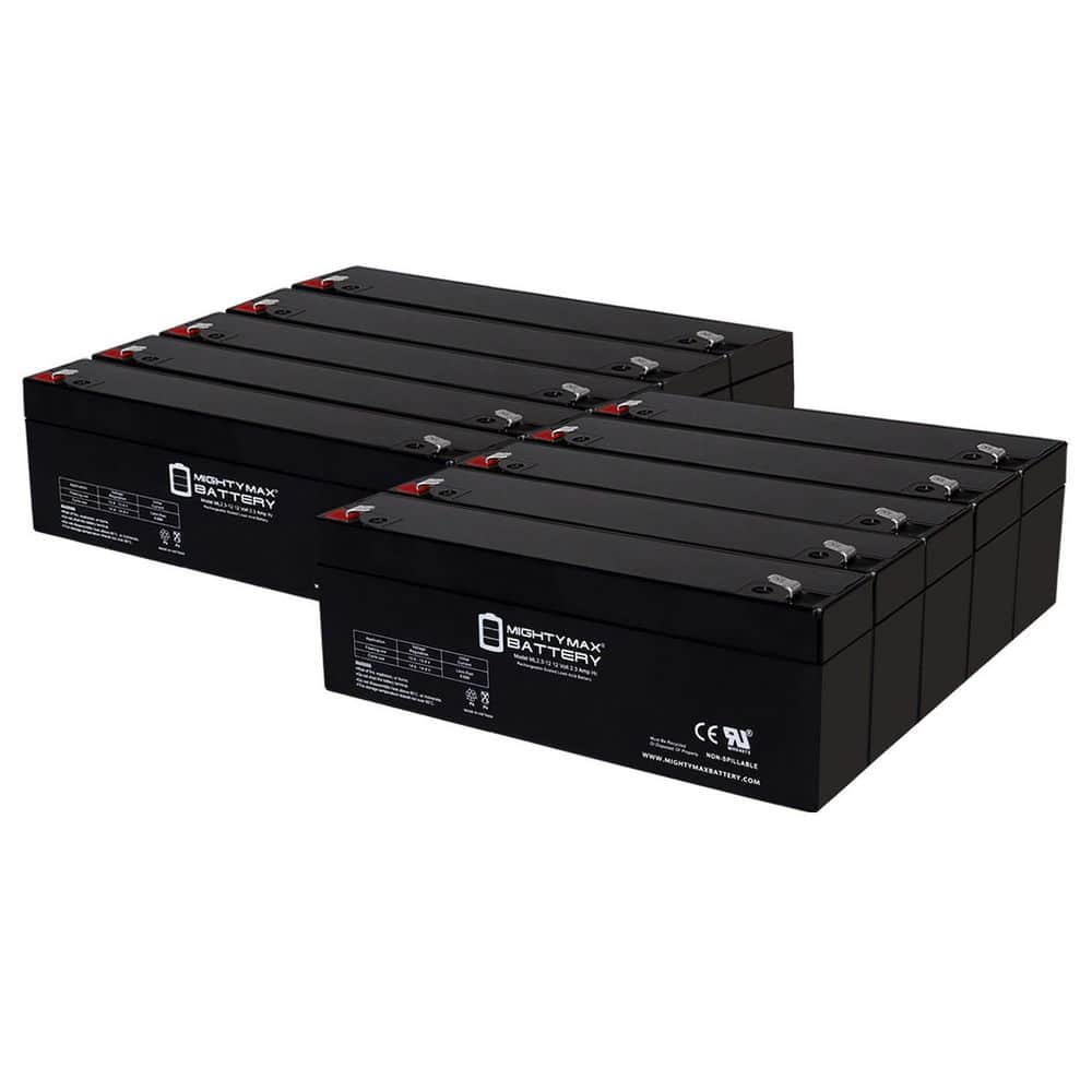 MIGHTY MAX BATTERY 12-Volt 2. 3AH F1 SLA Replacement Battery Compatible ...