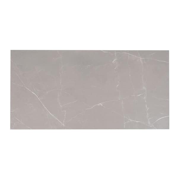 Apollo Tile Regalia 24 x 48 in. Ash Gray Matte Porcelain Marble-Look ...
