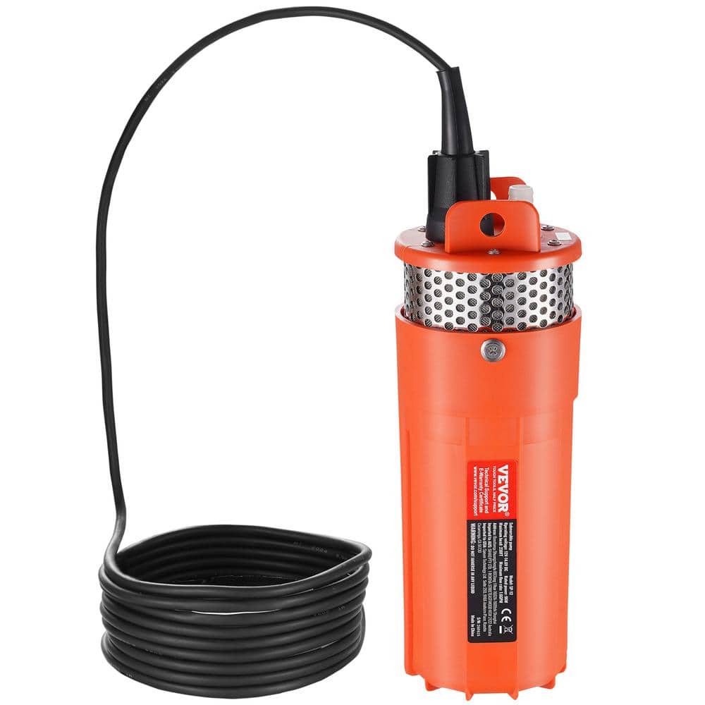 VEVOR 96-Watt 1/7 HP Solar Water Pump Submersible Deep Well Pump Max ...