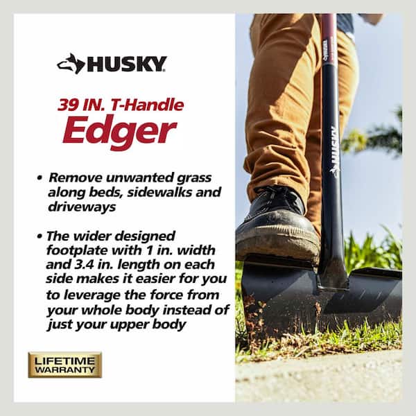 Husky 34 in. T-Handle Edger 77154-950 - The Home Depot