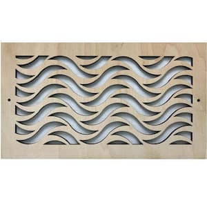 STELLAR Waves Wood Air Register (8 in. x 16 in.) - Screw-In Wall and ...