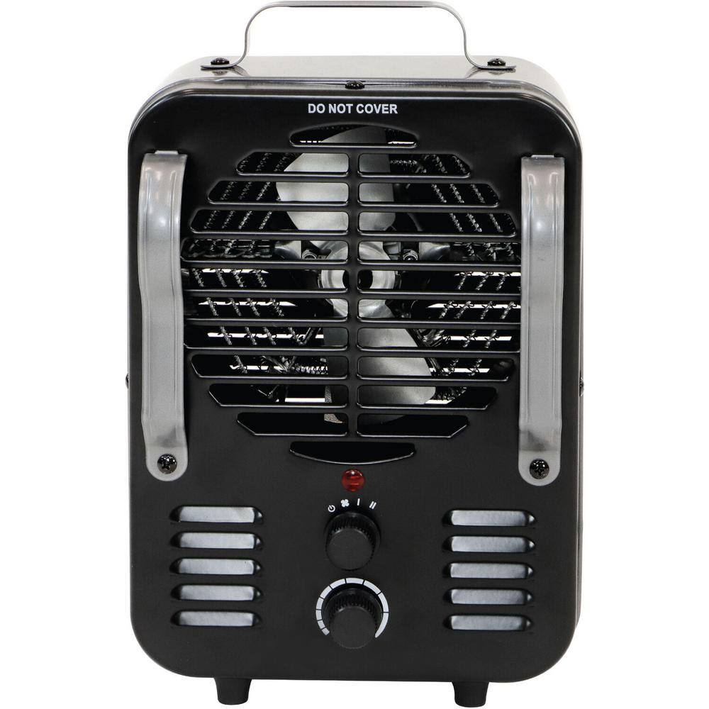 Lifesmart 1500-Watt Milkhouse Black Electric Infrared Space Heater with ...