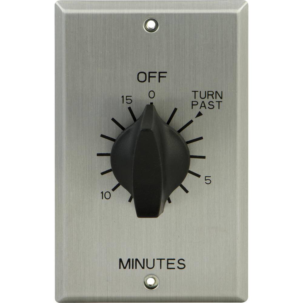 Defiant 20 Amp 15-Minute In-Wall Spring Wound Timer Switch with ...