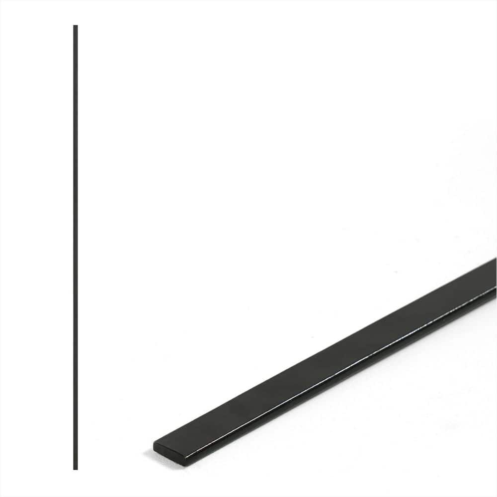 Fencer Wire 48 in. Chain Link Fence Black Galvanized Steel Flat Tension ...