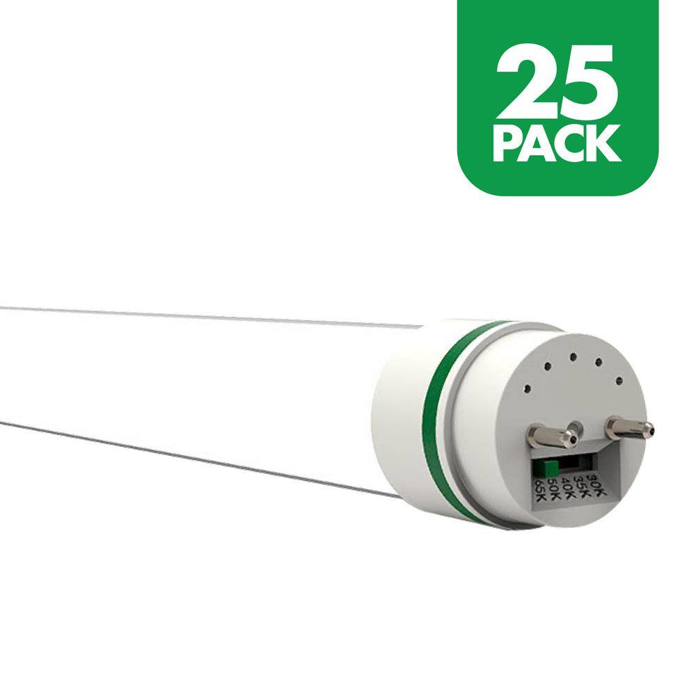 LEDone 15-Watt 4 ft. Linear LED T8 Tube Light Bulb, Selectable Color Temperature (3000K/3500K ...