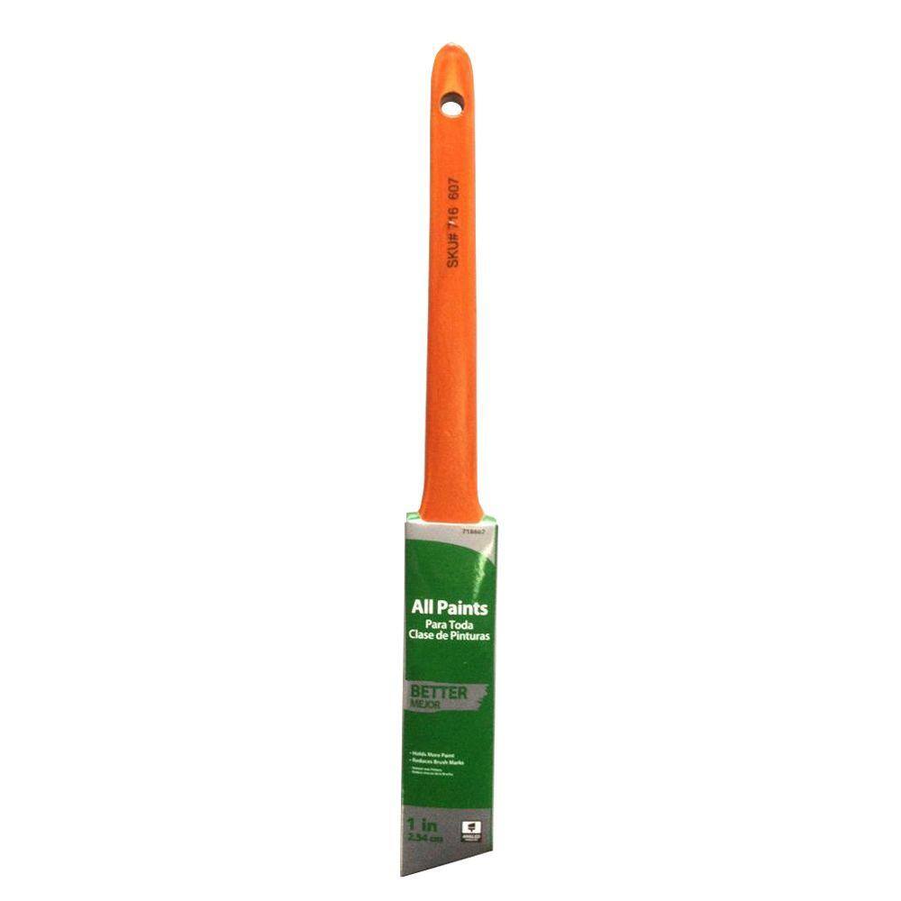 Better 1 in. Thin Angle Sash All Paint Brush THD01211 - The Home Depot