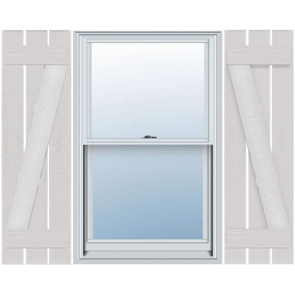 Ekena Millwork Timberthane 17.125 in. W x 48 in. H Spaced (Three Board ...